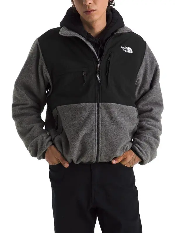 The North Face Retro Denali Jacket - Tnf Mid Grey Heather/black
