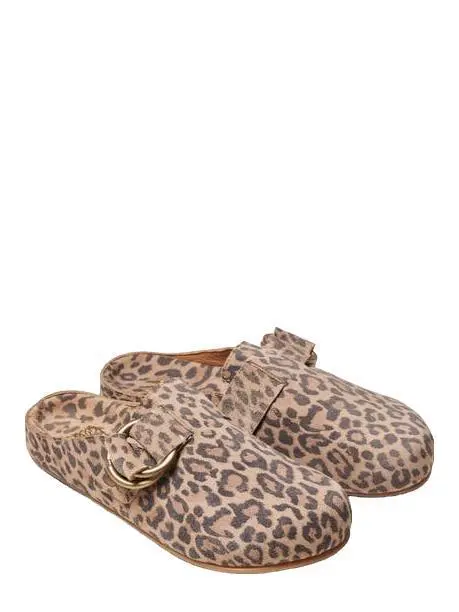 Beek Vulture Cheetah Print Mules - Leopard