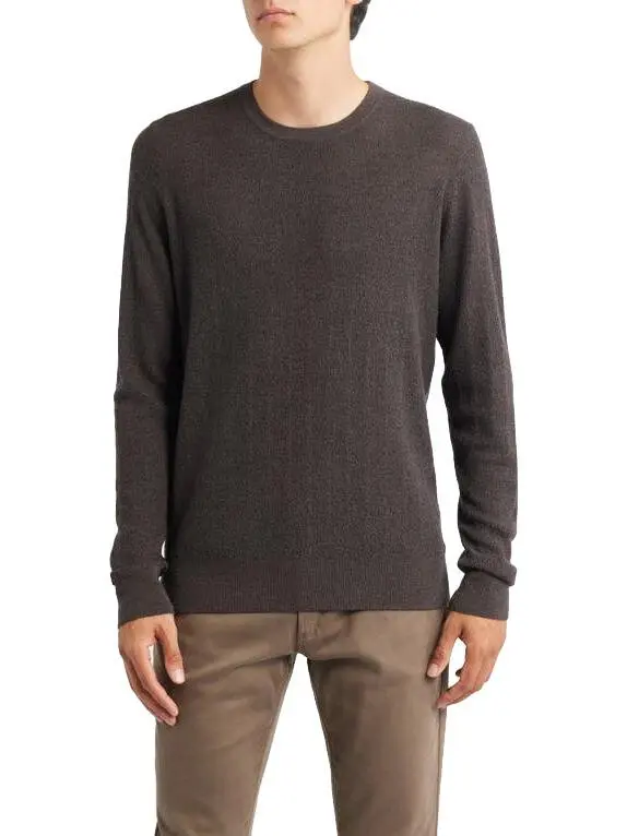 Robert Barakett Watertown Merino Wool Crewneck Sweater - Brown