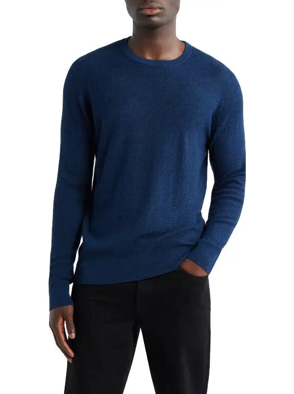 Robert Barakett Watertown Merino Wool Crewneck Sweater - Dark Blue