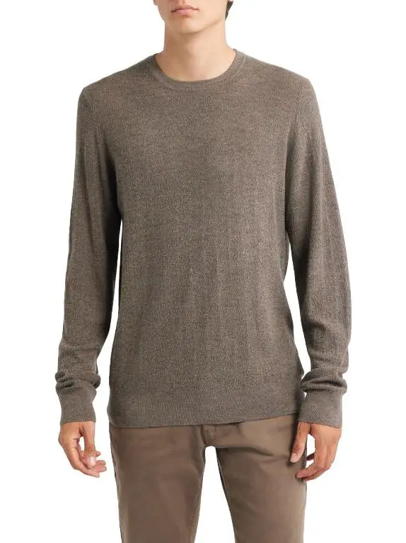 Robert Barakett Watertown Merino Wool Crewneck Sweater - Taupe