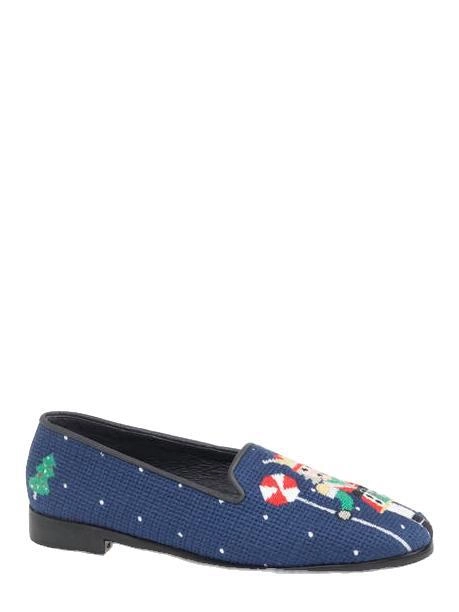 BYPAIGE Needlepoint Loafer - Navy