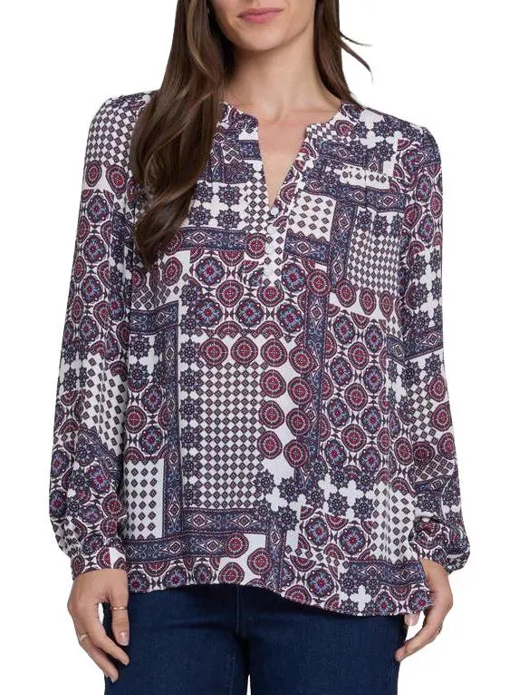 NYDJ Trinity Tunic Top - Vintage Patchwork