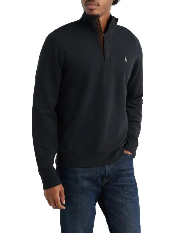 Polo Ralph Lauren Cotton Blend Quarter Zip Pullover - Polo Black