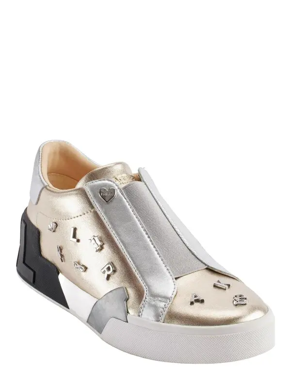 Karl Lagerfeld Paris Mavise Sneakers - Gold/ Silver