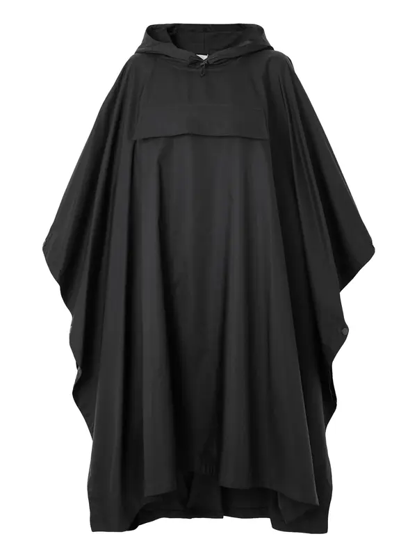 THE ROW Rian Hooded Shell Coat - Black
