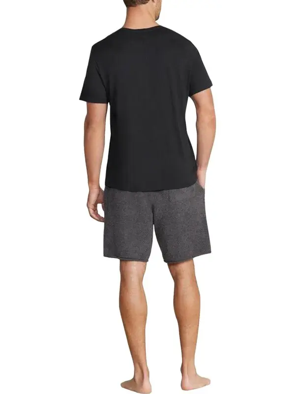 Barefoot Dreams Apos;s Malibu Collection Cotton Modal V-neck T-shirt - Black 1