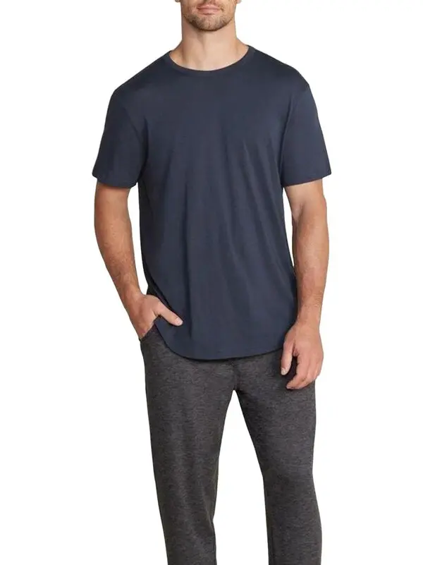Barefoot Dreams Apos;s Malibu Collection Cotton Modal Crewneck T-shirt - Blue