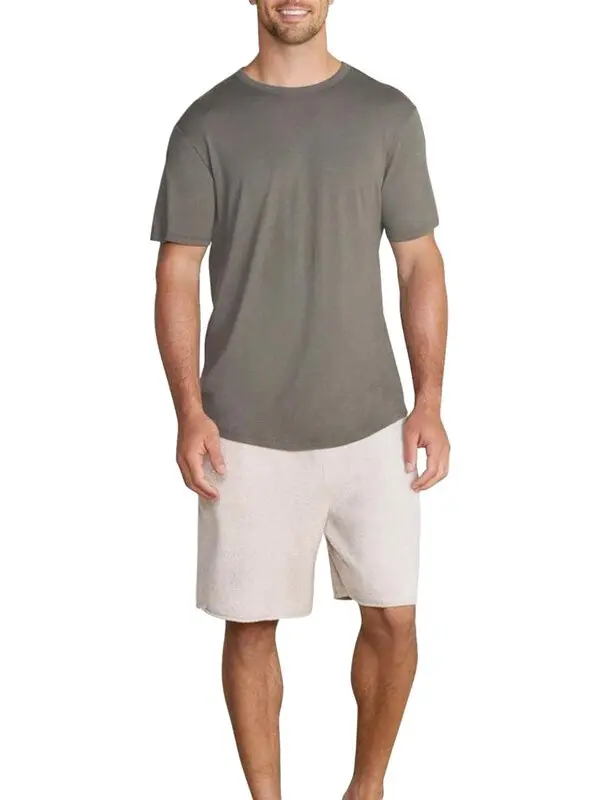 Barefoot Dreams Apos;s Malibu Collection Cotton Modal Crewneck T-shirt - Gray