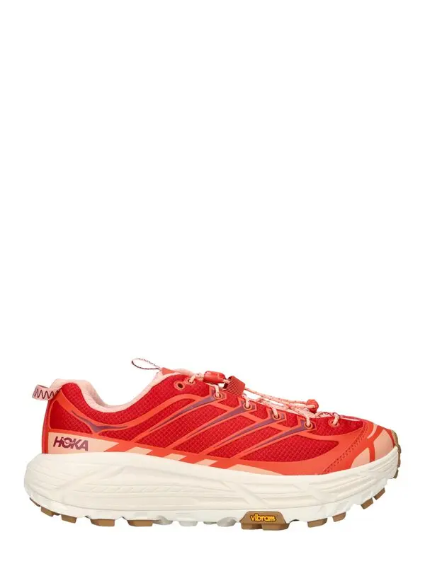 Hoka Mafate Three2 Trainers - Red