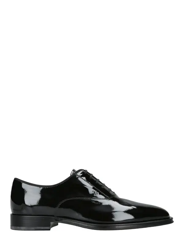 TOD'S Patent Leather Derby Shoes - Black