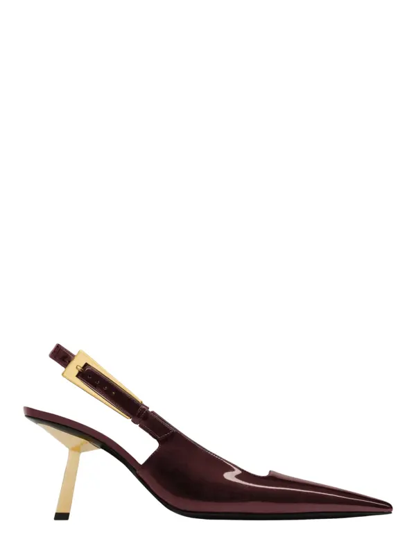 Saint Laurent - Patent Leather Lee Slingback Pumps