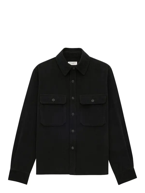 Saint Laurent Cotton Shirt - Grey