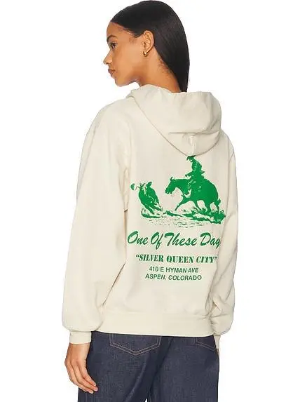ONE OF THESE DAYS X Fwrd Silver Queen Hoody - Washed Bone