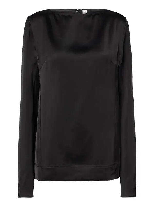 TOTEME Satin Top - Black