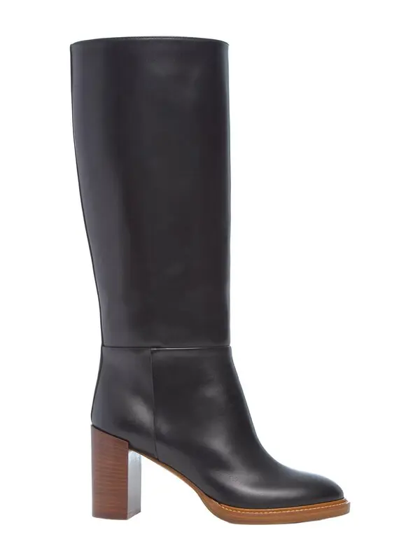 Gabriela Hearst Bocca Tall Boot In Leather - Black