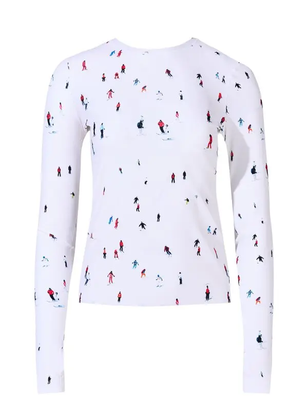 Perfect Moment Pm X Dede Johnston Compression Top - Dede-ski-print