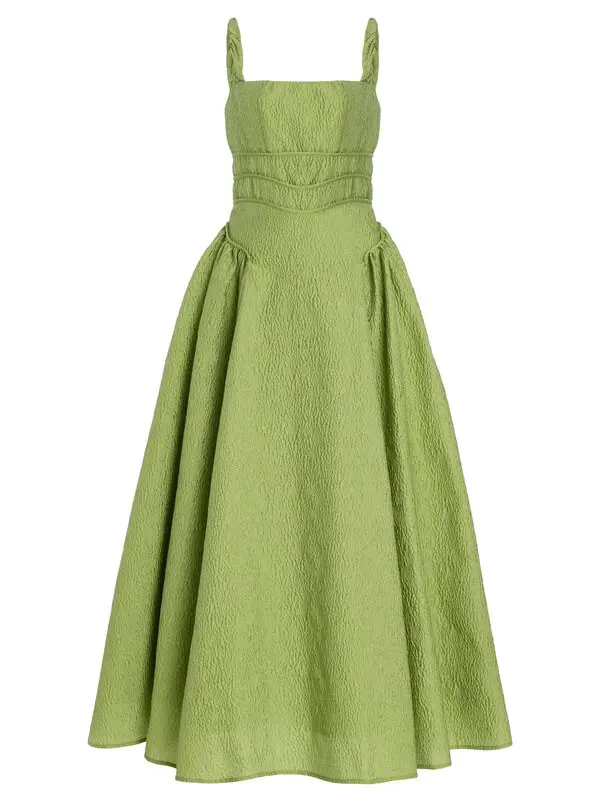 Rachel Gilbert Sophia Strap Dress - Green