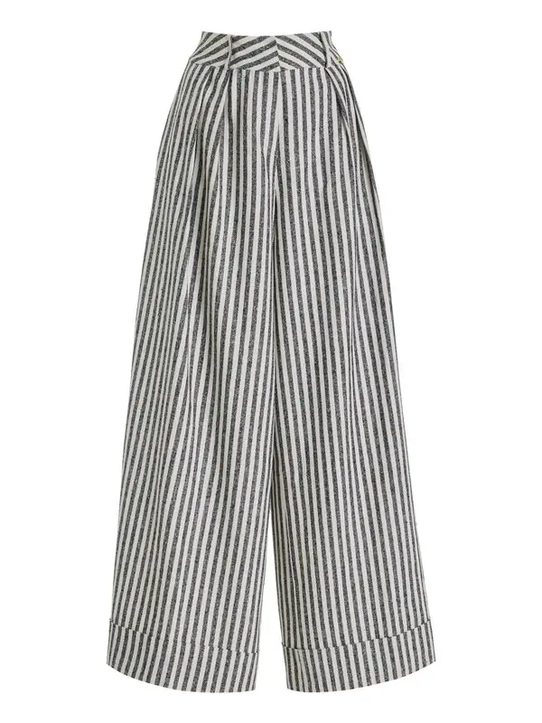 Françoise Mila Wide-leg Pants - Stripe