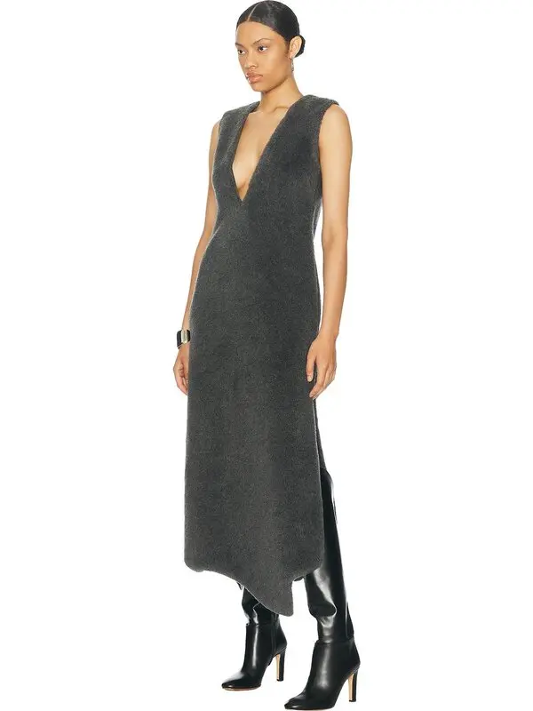 Gabriela Hearst Orstone Dress - Dark Grey