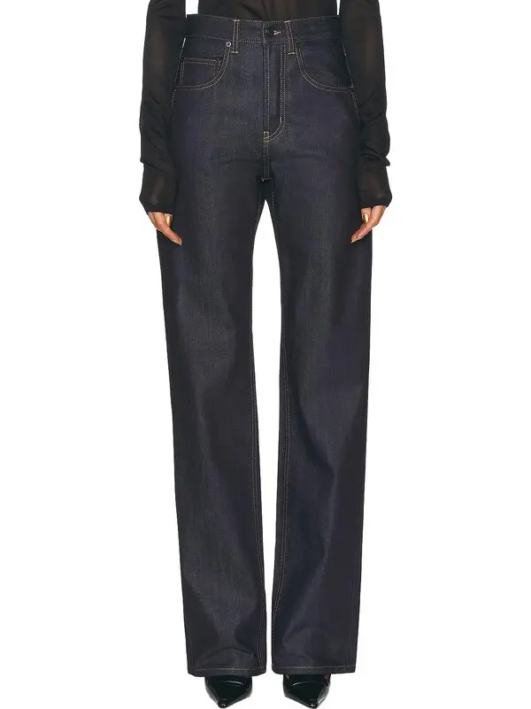 Saint Laurent Bootcut Leg Jeans - Indigo