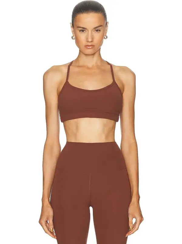 Year Of Ours Studio Bralette In Brown - Cappuccino