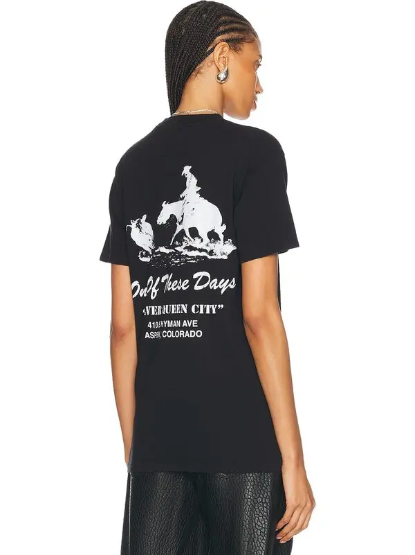 ONE OF THESE DAYS X Silver Queen City Tee - Black