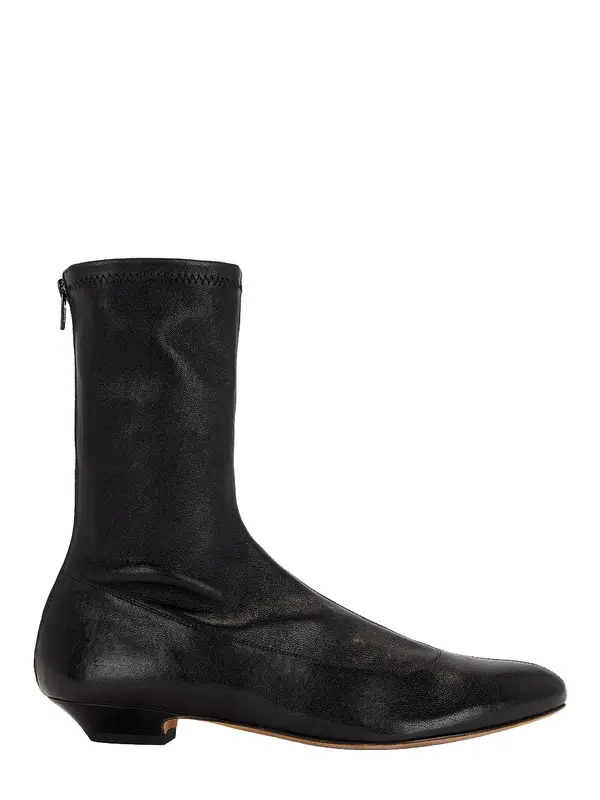 Khaite Apollo Flat Boots - Black