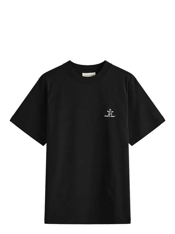 BRAM'S FRUIT Outline Lemon T-shirt - Black