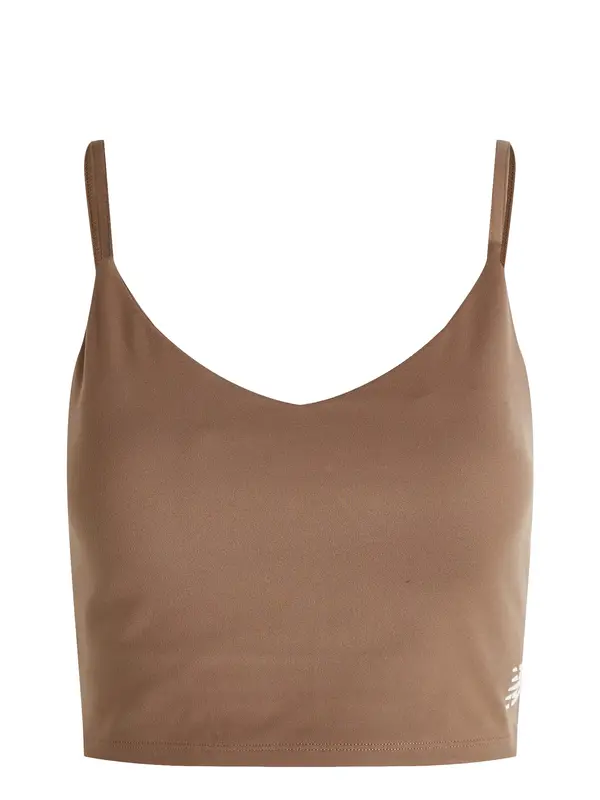 NEW BALANCE Soft Bra Top - Dark Mushroom