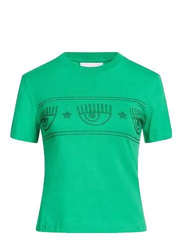 CHIARA FERRAGNI Cotton Jersey T-shirt - Green