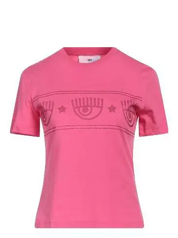 CHIARA FERRAGNI T-shirt In Fuchsia Cotton - Pink