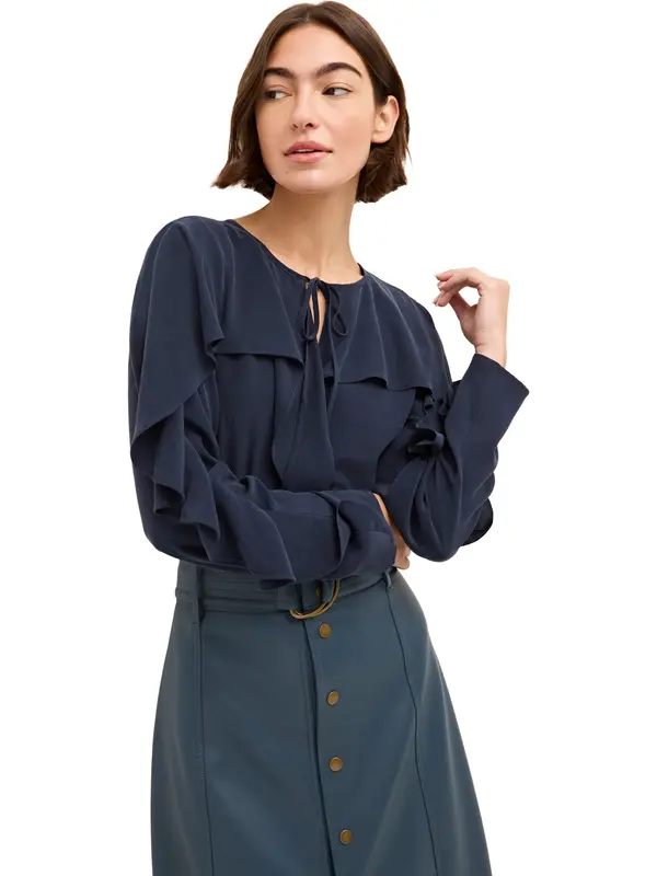 MARIE OLIVER Nora Blouse - Naval