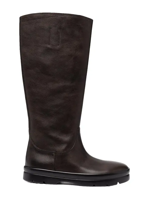 THE ROW Knee-length Leather Boots - Brown