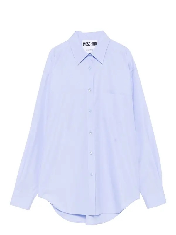 Moschino Logo-embroidered Shirt - Blue