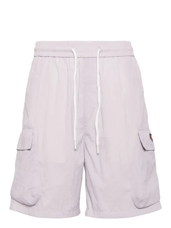 GROUND ZERO Logo-print Lightweight Shorts - Purple