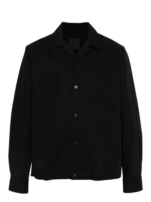 Givenchy 4g-motif Poplin Jacket - Black
