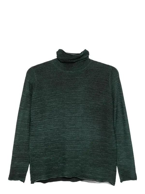 Avant Toi Textured Sweater - Green