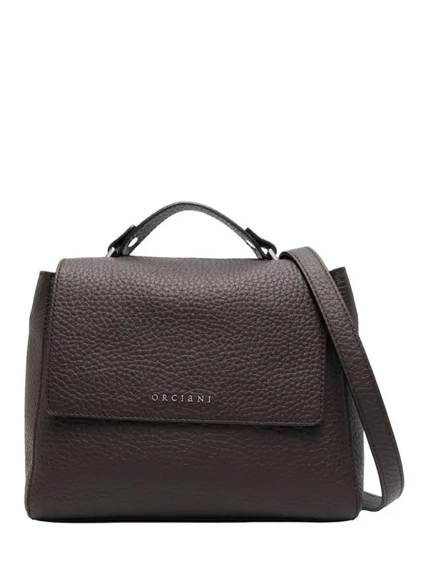ORTIGNI Sveva Small Tote Bag - Brown