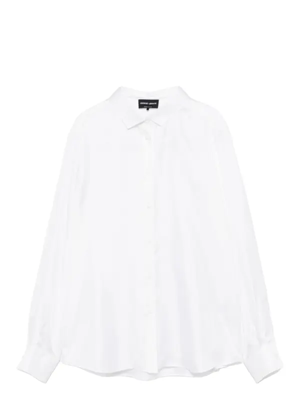 Giorgio Armani Silk Shirt - White