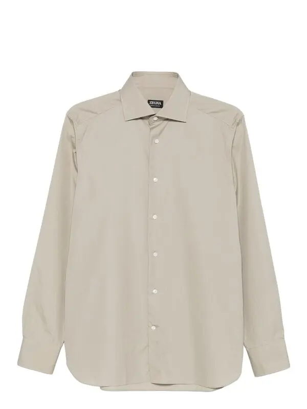 Zegna Cotton Shirt - Grey