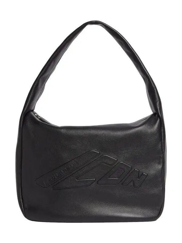 Dsquared2 Logo-embossed Leather Tote - Black