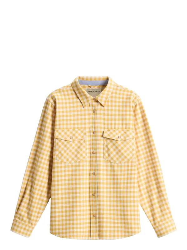 Woolrich Check Pattern Flannel Shirt - Yellow