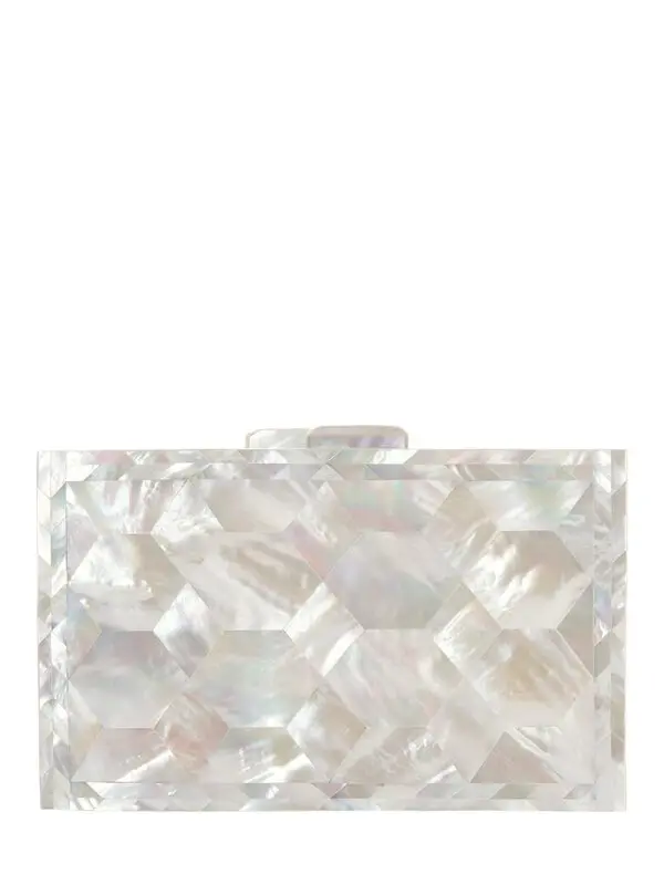 FREYA ROSE Athena Mother Of Pearl Clutch - Ivory