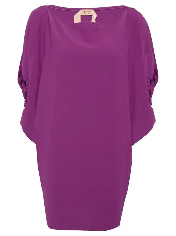 N°21 Draped Mini Dress - Purple