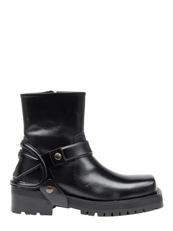 Diesel Texan Ch Leather Boots - Black
