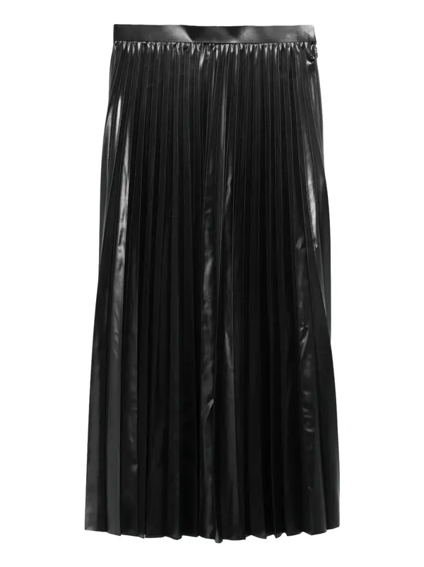 Junya Watanabe Pleated Midi Skirt - Black