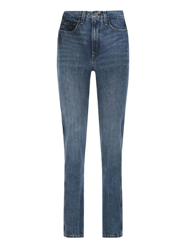 Co Name High-rise Tapered Jeans - Blue