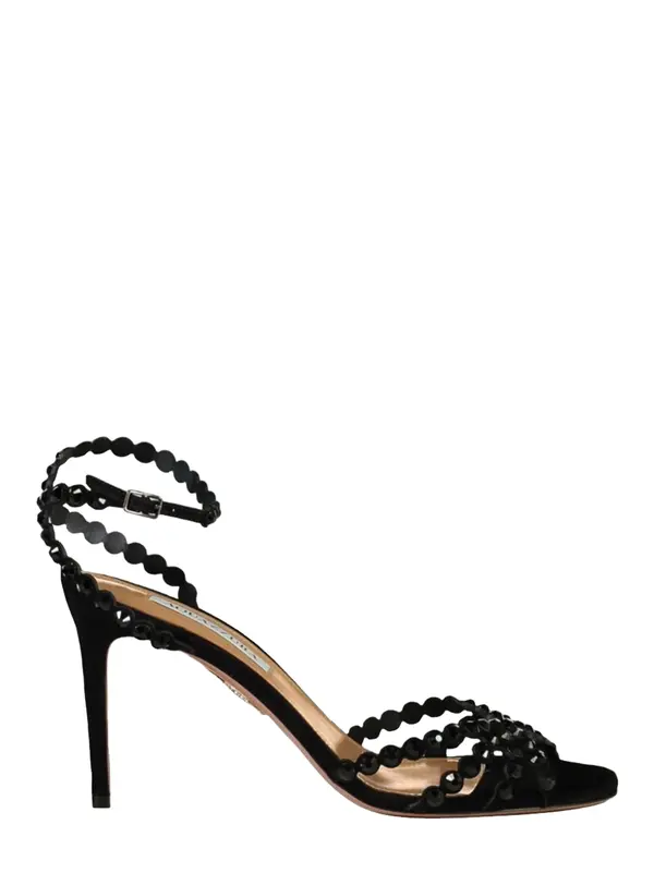AQUAZZURA 85mm Tequila Sandals - Black