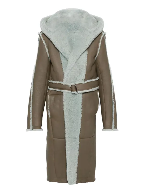 Rick Owens Belted Coat - Brown